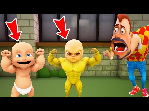 Dark Riddle Kaslı Bebo Patron Bebek 😱 Baby in Yellow Who's Your Daddy Scary Teacher Hello Neighbor