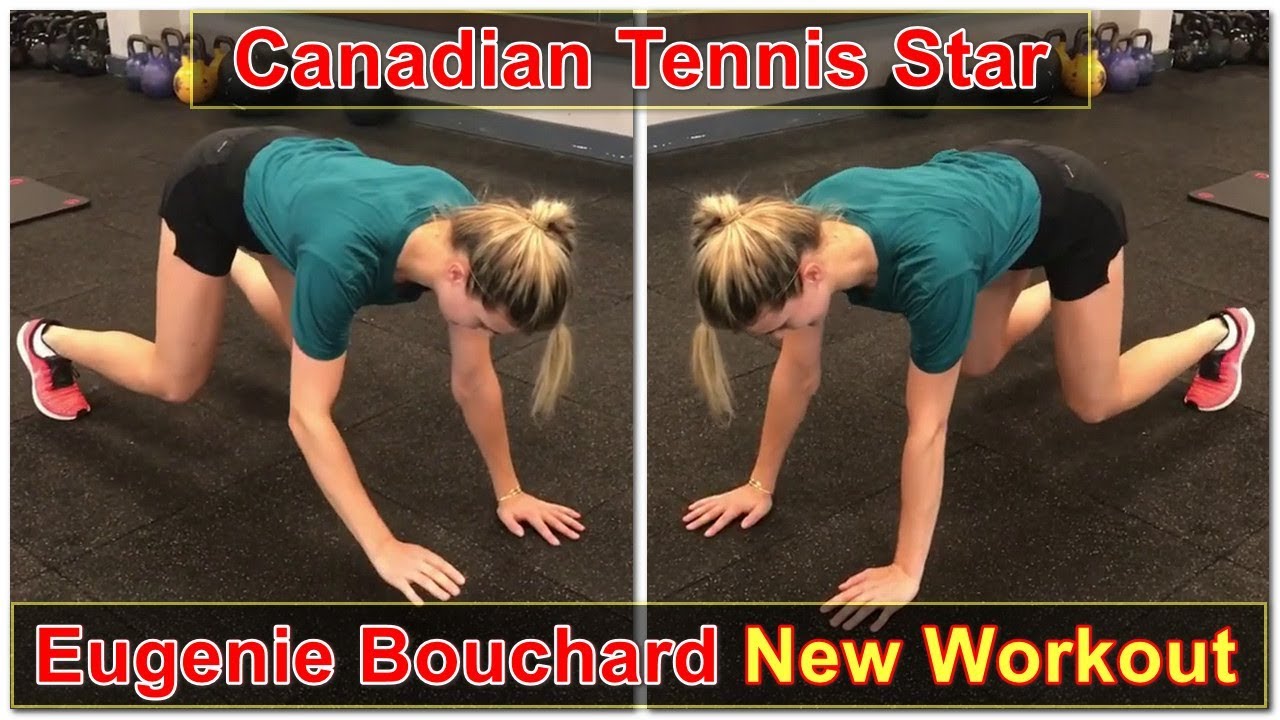 Canadian Tennis Star Genie Bouchard New Workout Video in GYM || Eugenie ...