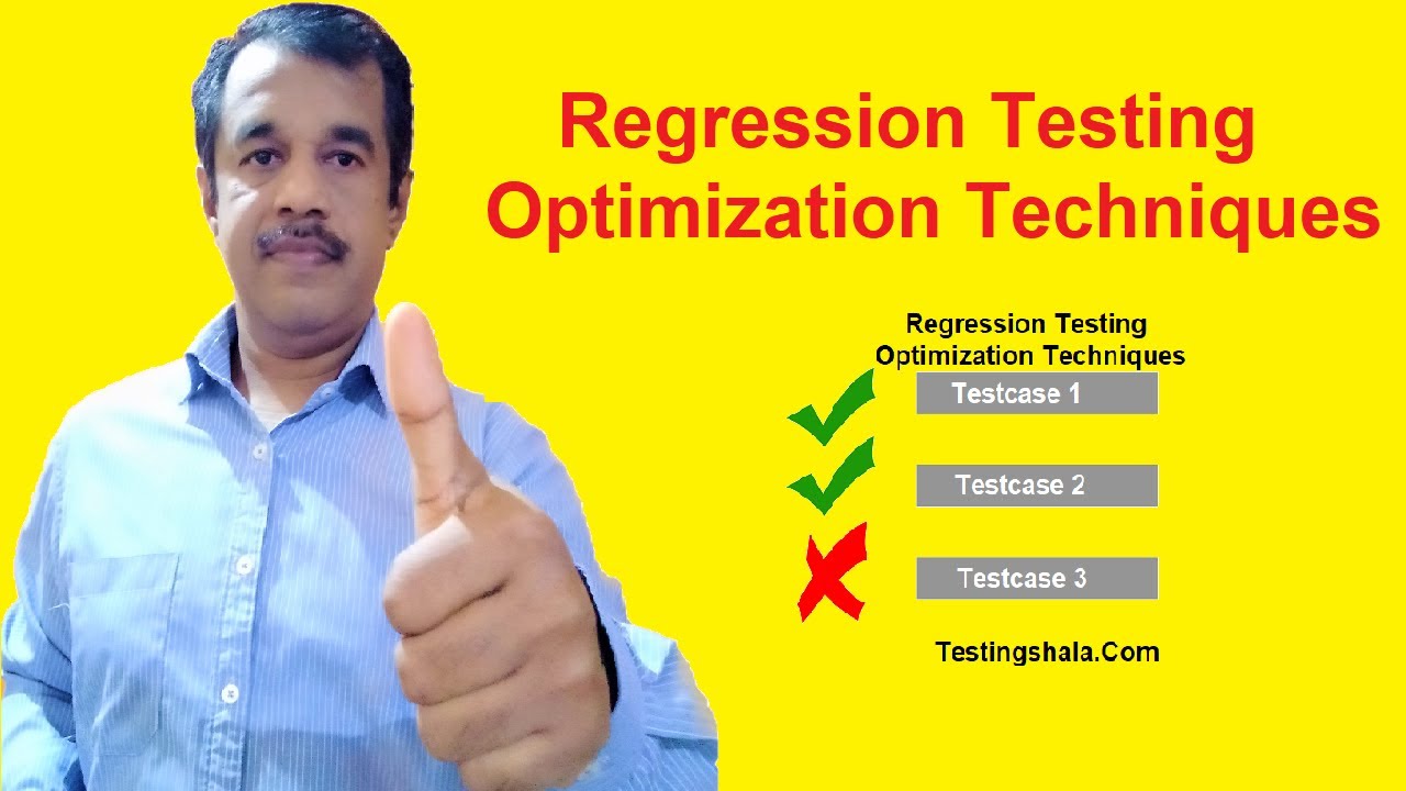 Regression Testing Optimization Techniques Testingshala Youtube