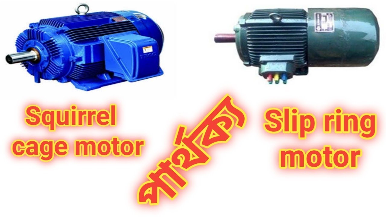 squirrel cage and slip ring induction motor different | Electrical ...