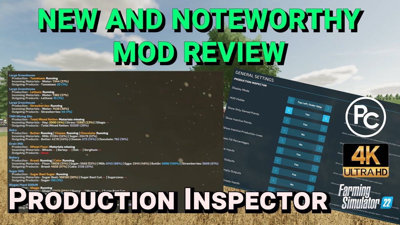 Production Inspector | Mod Review | Farming Simulator 22 - YouTube