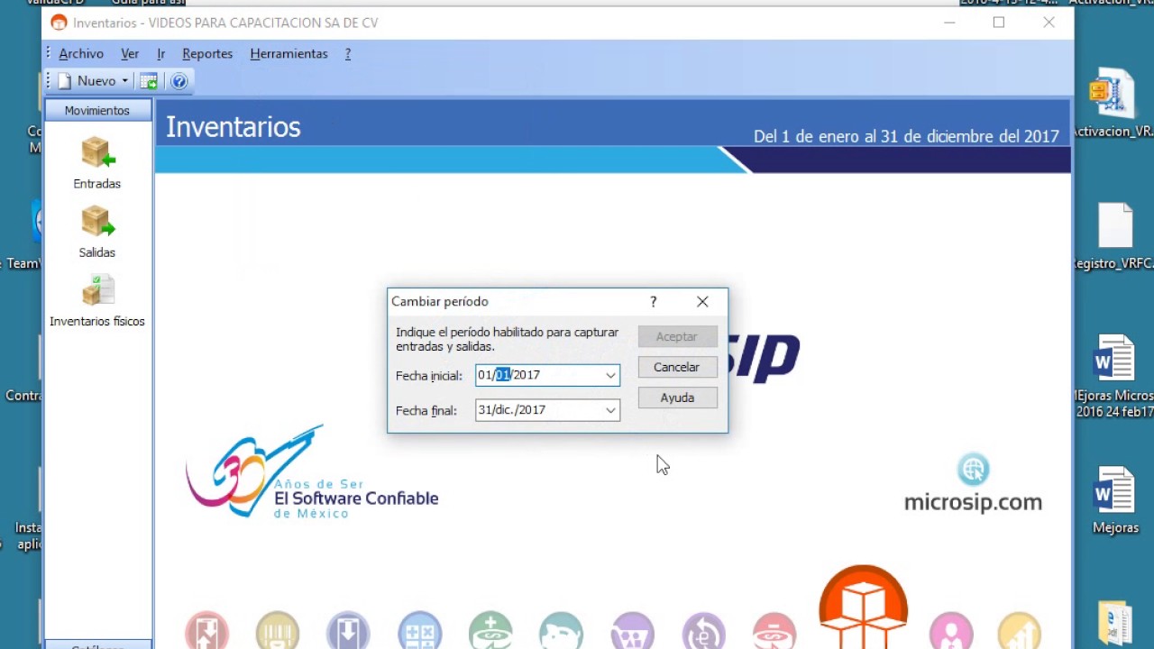 AGIN01 Entradas en Inventarios de Microsip - YouTube