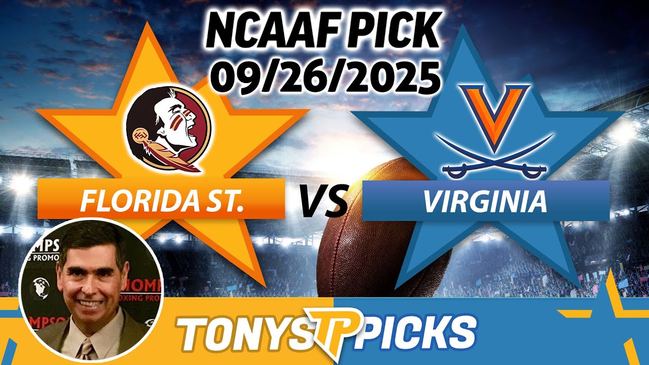 Florida St vs Virginia Pick 9/26/25 NCAAF Week 5 Pick Prediction - YouTube