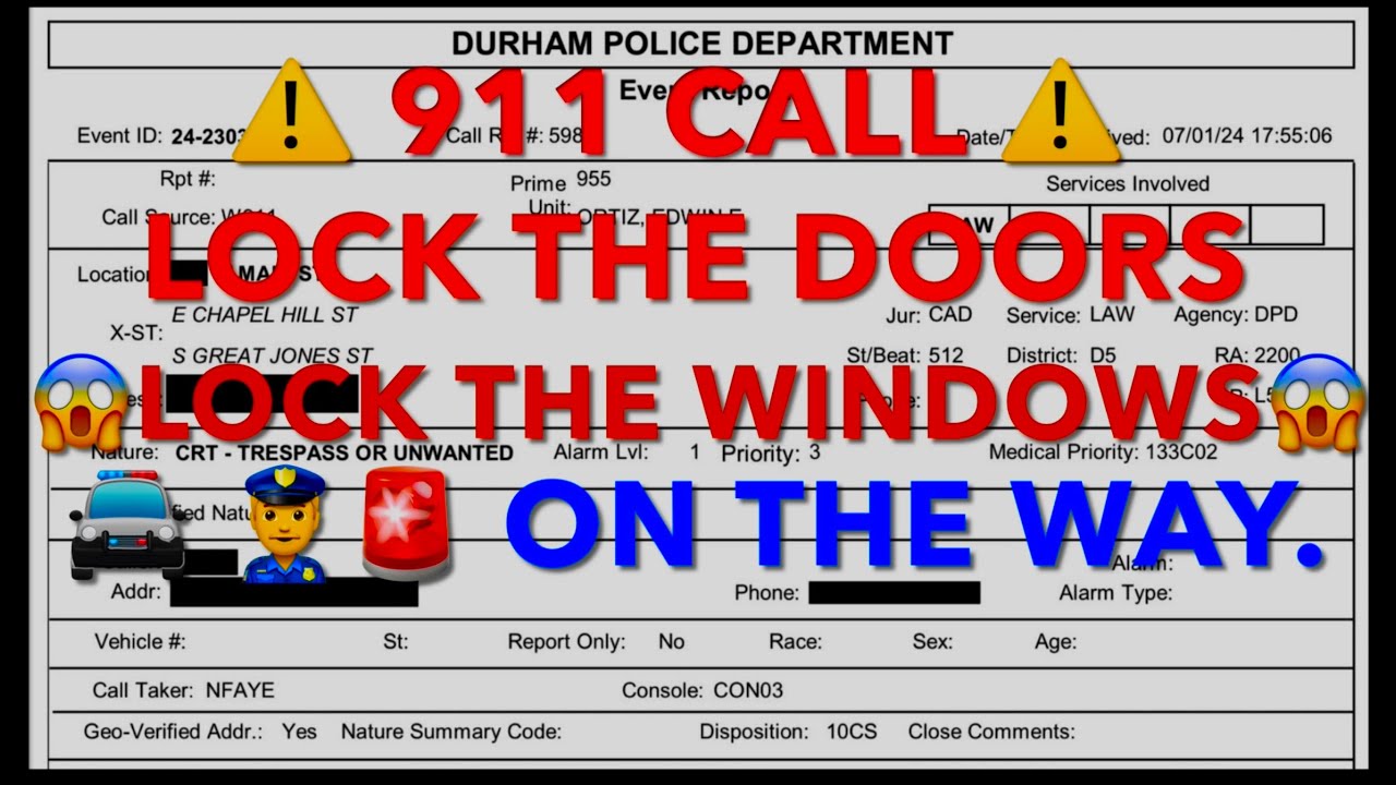 911 Call-Lock The Doors-Lock The Windows! - YouTube