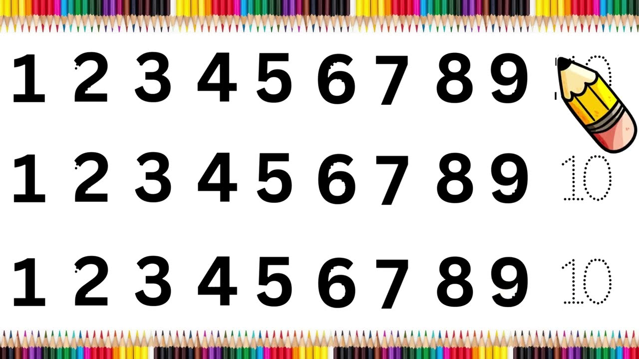 1 to 10 Counting, 123 Number song, Learning numbers 123, Kids Learning numbers, One two three ...
