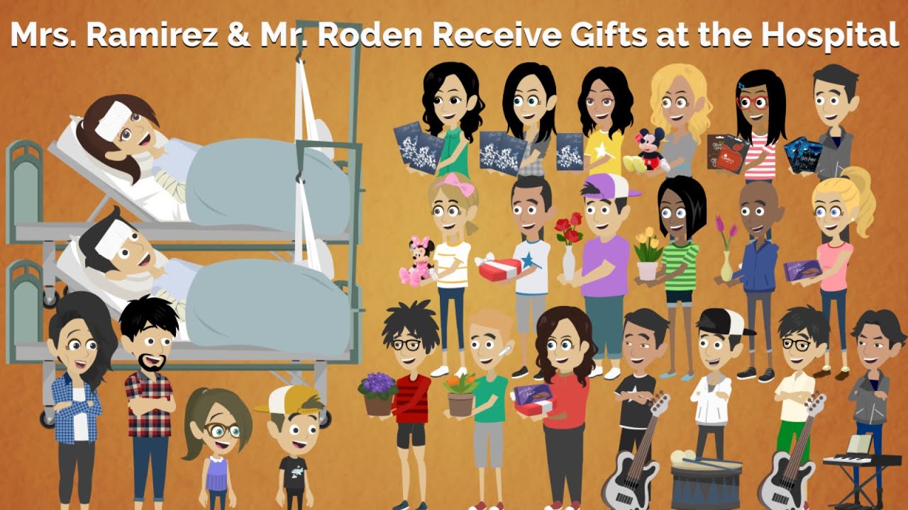 Mrs. Ramirez and Mr. Roden Receive Gifts at the Hospital - YouTube