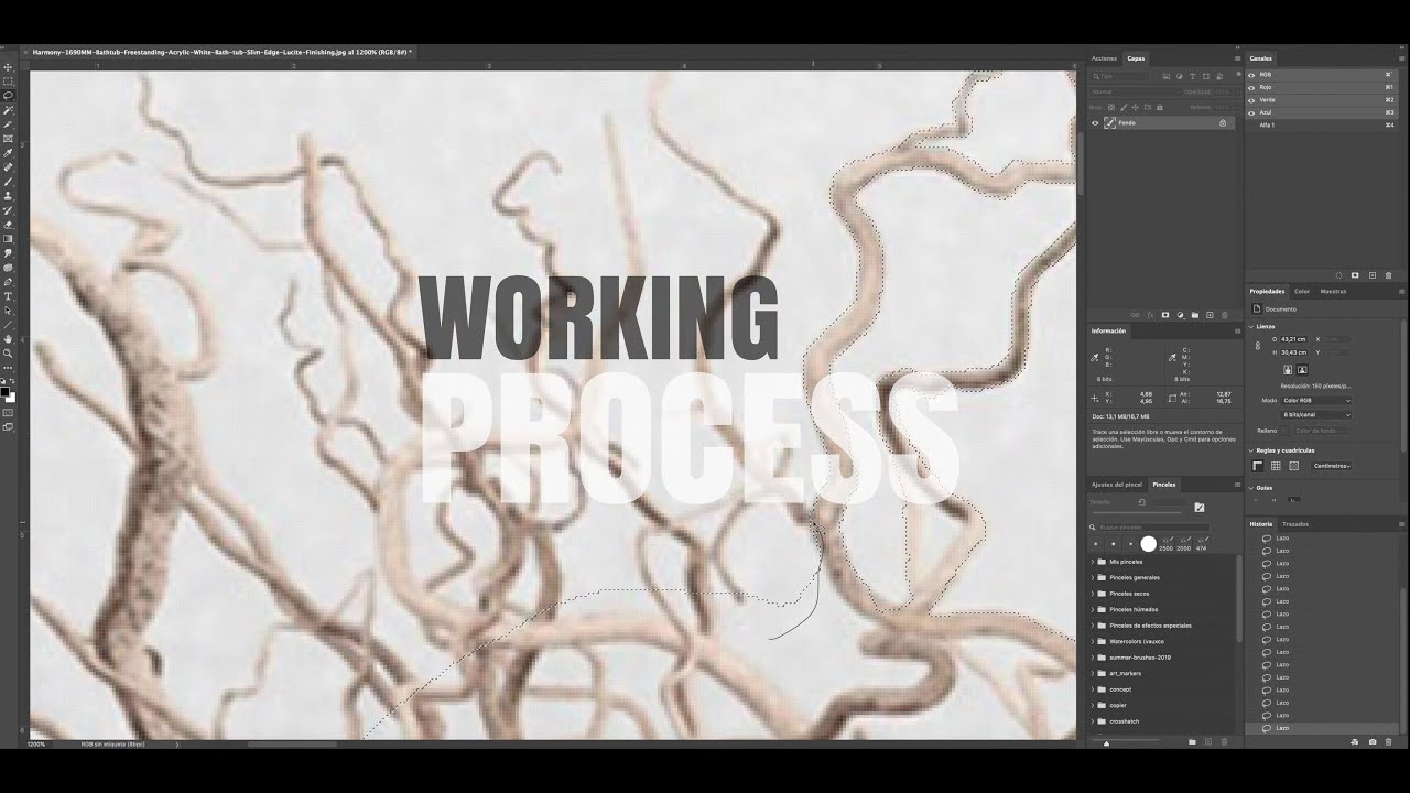 Proceso de Trabajo en Photoshop | Integración de Paneles Cerámicos ...