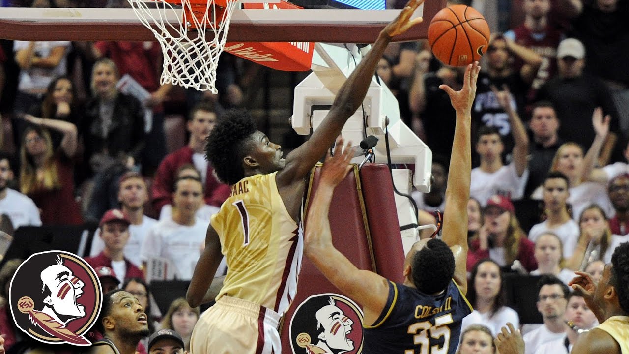 Freshman Star Jonathan Isaac Dominates: FSU vs. Notre Dame - YouTube