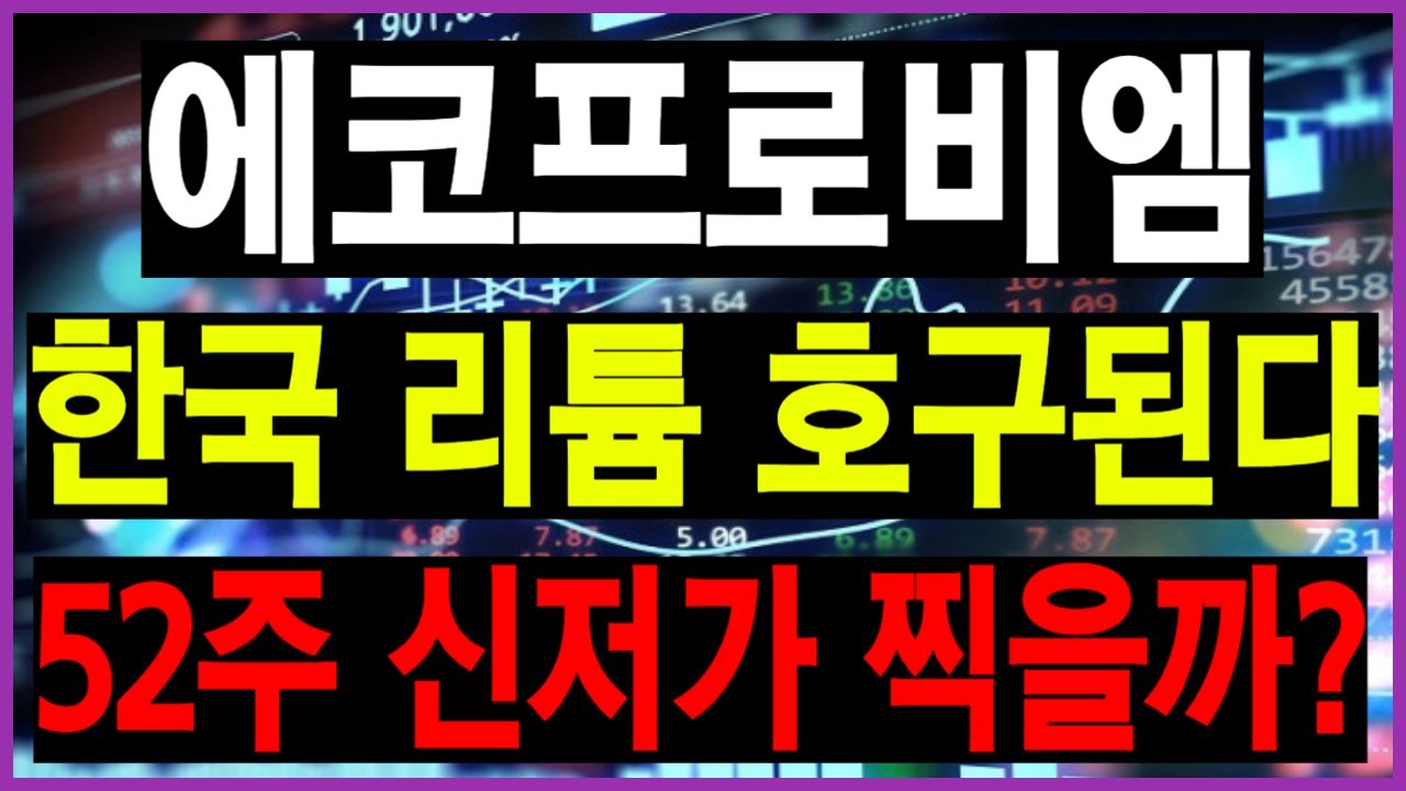 에코프로비엠 한국 리튬 호구된다 52주 신저가 찍을까 에코프로비엠 에코프로비엠주가 에코프로비엠주가 에코프로비엠주가전망