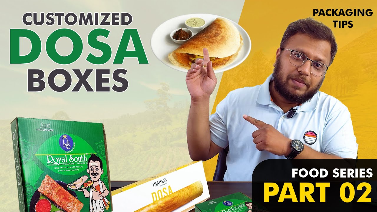 DOSA PACKAGING TUTORIAL SOUTH INDIAN FOOD PACKAGING SOLUTION #ideas #tips #branding FOOD SERIES ...