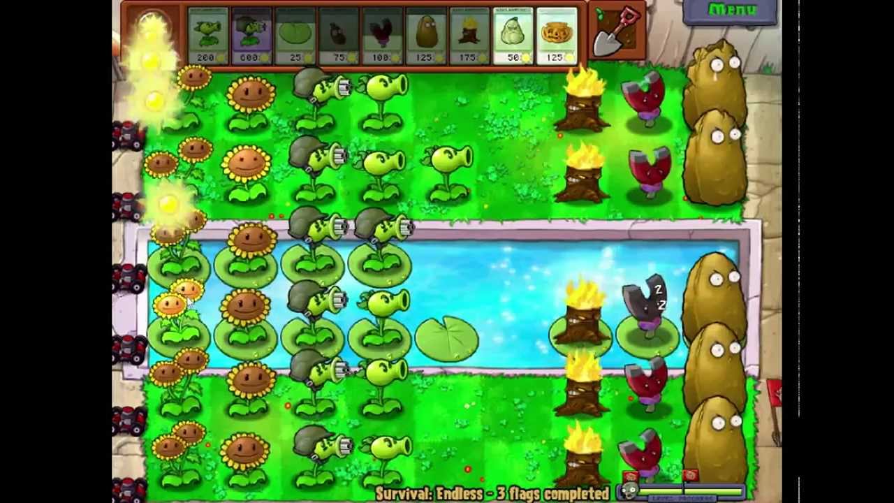 Plants vs. Zombies - Survival: Endless - YouTube