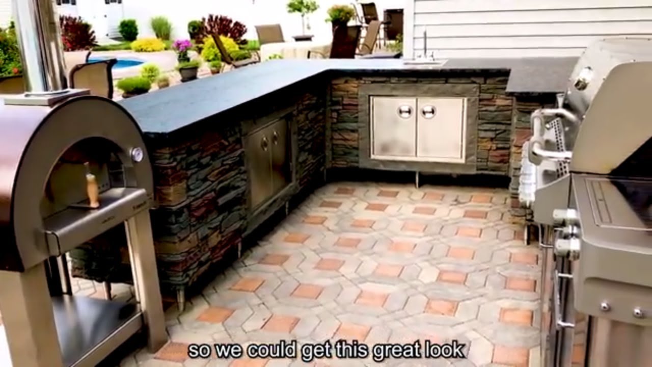 My GenStone DIY BBQ and Outdoor Kitchen Project - Teresa's Review - YouTube