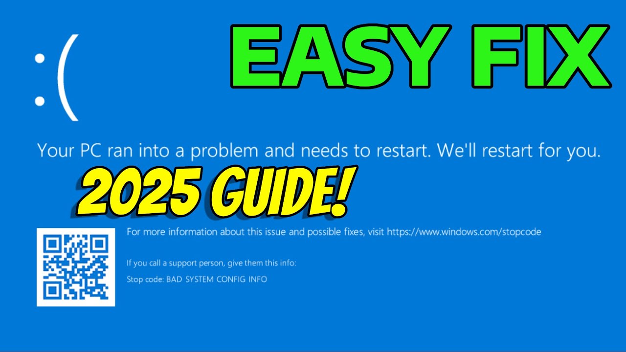 Fix Your Device Ran Into A Problem And Needs To Restart - YouTube