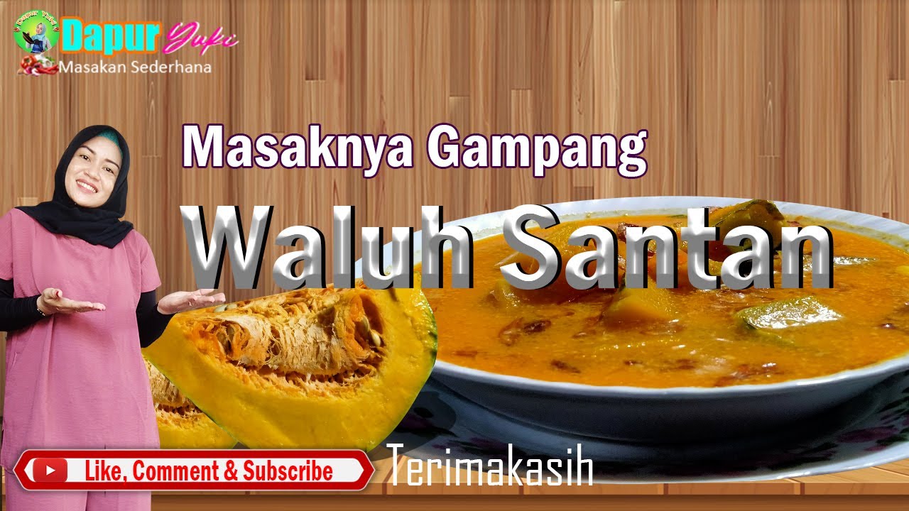 Resep sayur waluh, gampang nggak ribet || Dapur Yuki - YouTube