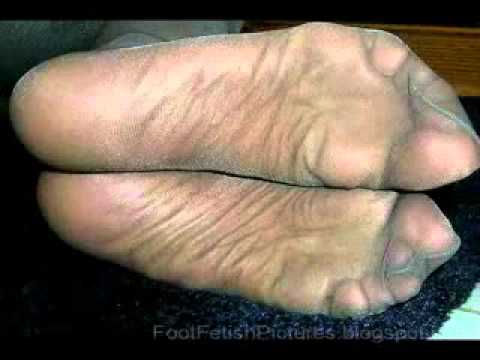 Close-ups of Feet in Sheer Nylons and High Heels