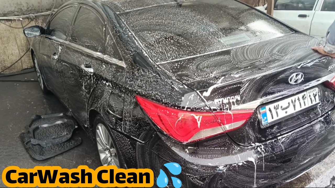 car wash:Washing a very dirty car with a lot of foam How to wash a ...