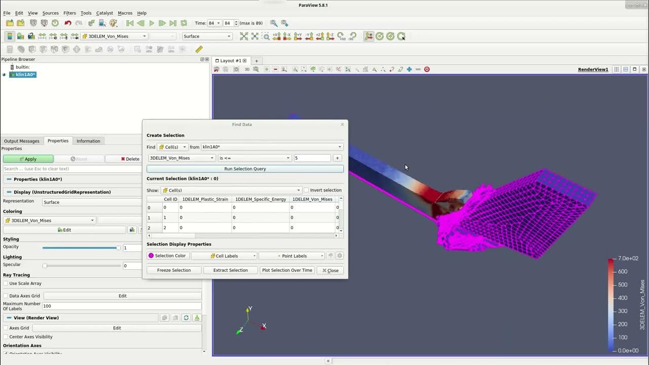 OpenRADIOSS postpro 0 : hiding bad elements - YouTube