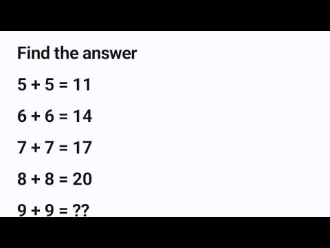 Maths puzzle|| find the answer - YouTube