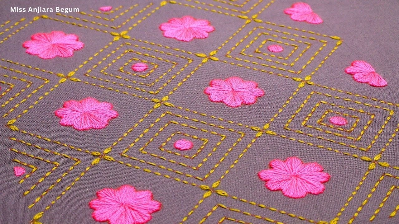 How to Sew Simple Nakshi Kantha Design শিশুর জন্য নকশি কাঁথা by Miss ...