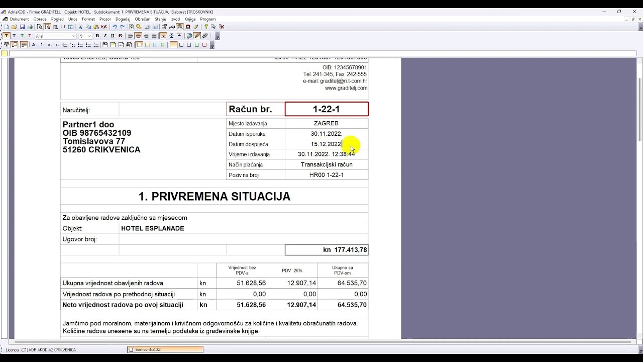 Izrada privremene situacije - Adriakod - YouTube