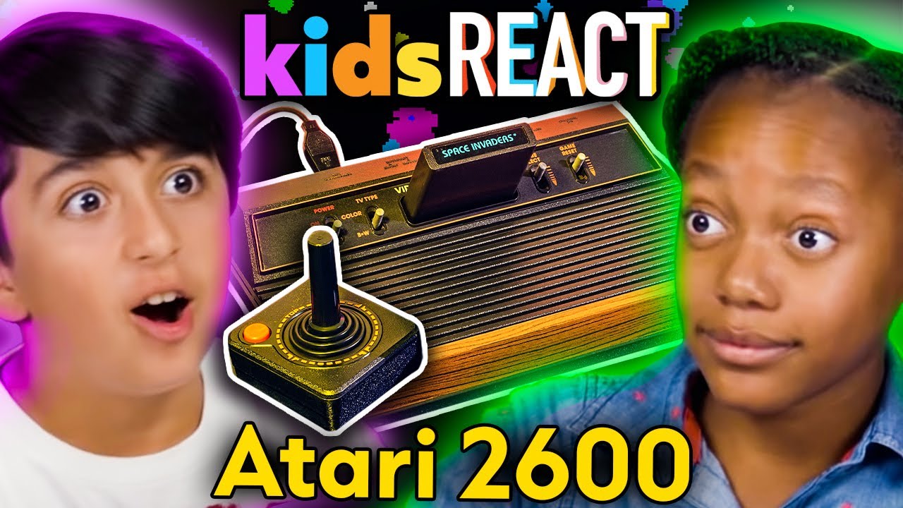 Kids Play Atari 2600 For The First Time! (Astroids, E.T) | Kids REACT ...