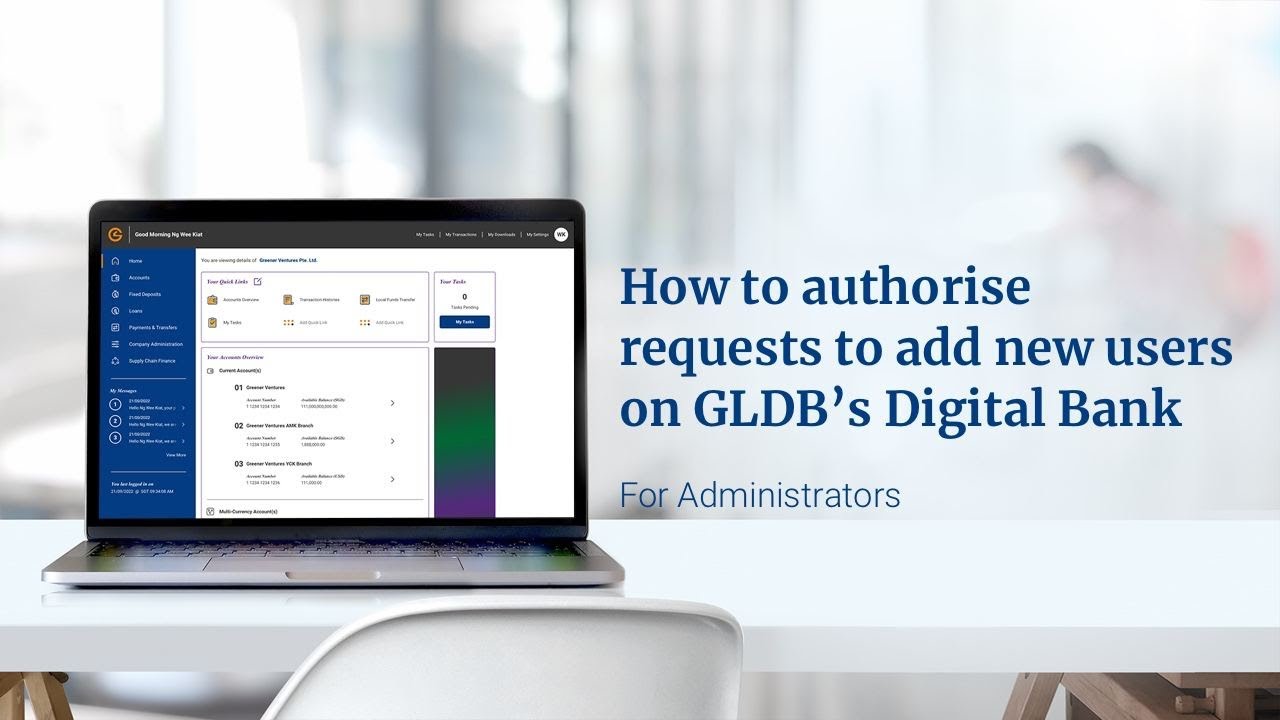 How to Authorise Requests to Add New Users on GLDB’s Digital Bank ...
