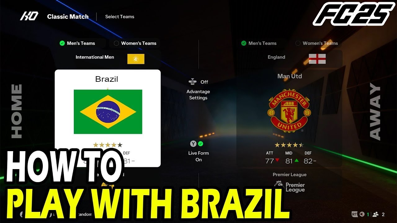How to PLAY with BRAZIL in FC 25 2025 Guide | Unlock Brazil in EA FC 25 ...