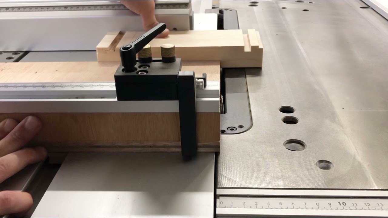 Using dado blade with Felder KF700S slidingtablesaw - YouTube