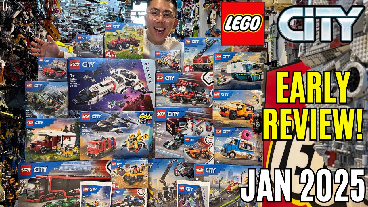 LEGO City January 2025 Early MEGA REVIEW! EVERY Set + Spaceship! - YouTube