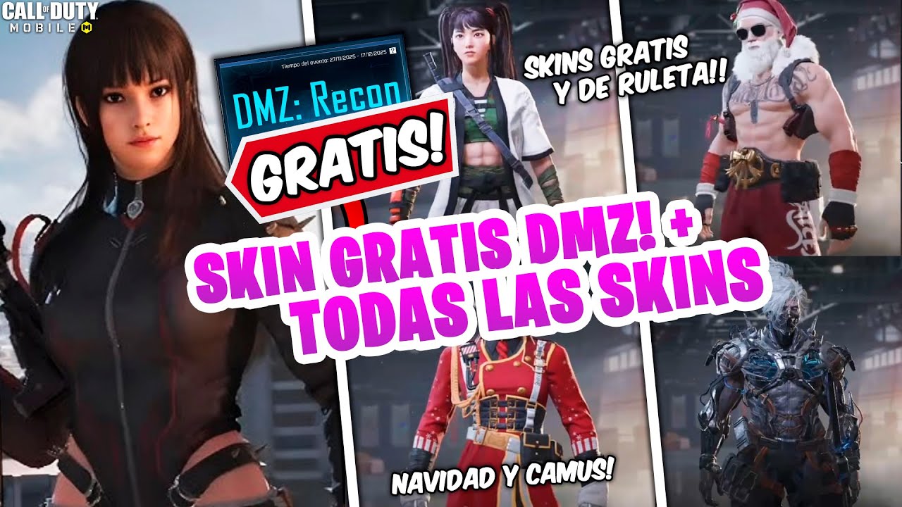 SKINS GRATIS DMZ!! + SKINS RULETAS Y TODAS LAS RECOMPENSAS DE EVENTOS ...