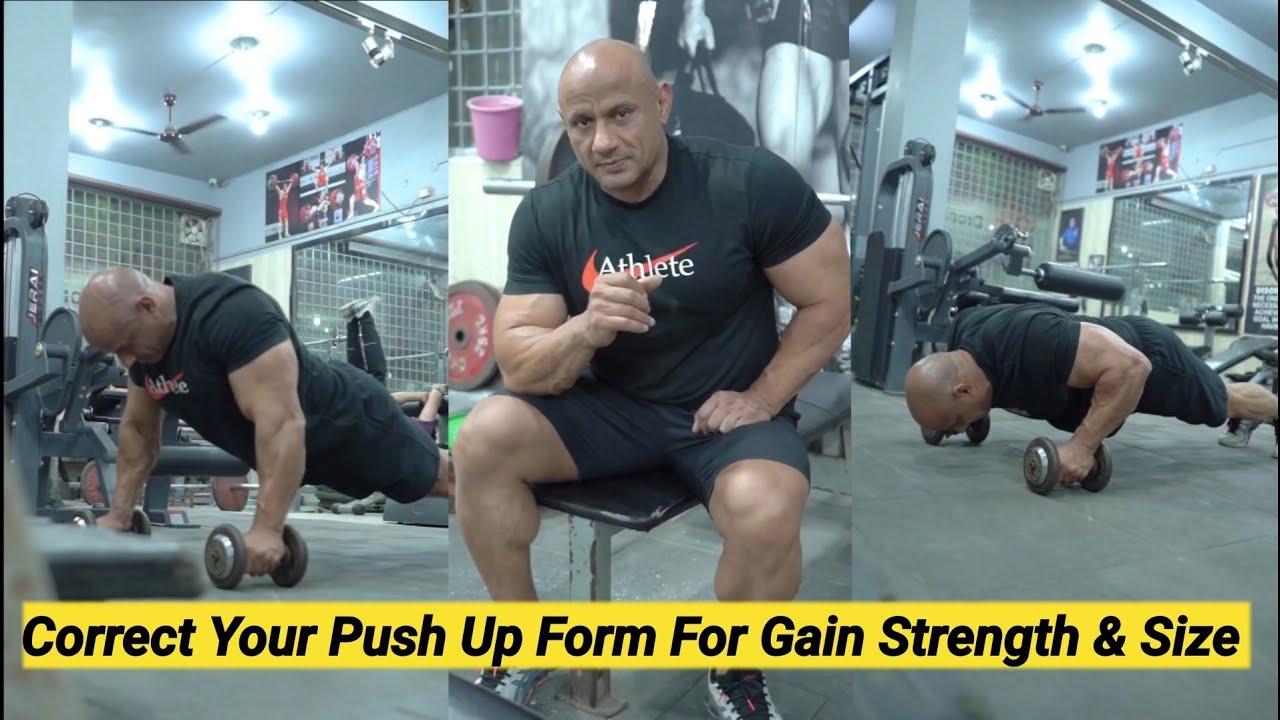 Correct your push ups form for gain strength & size #youtubevideo - YouTube
