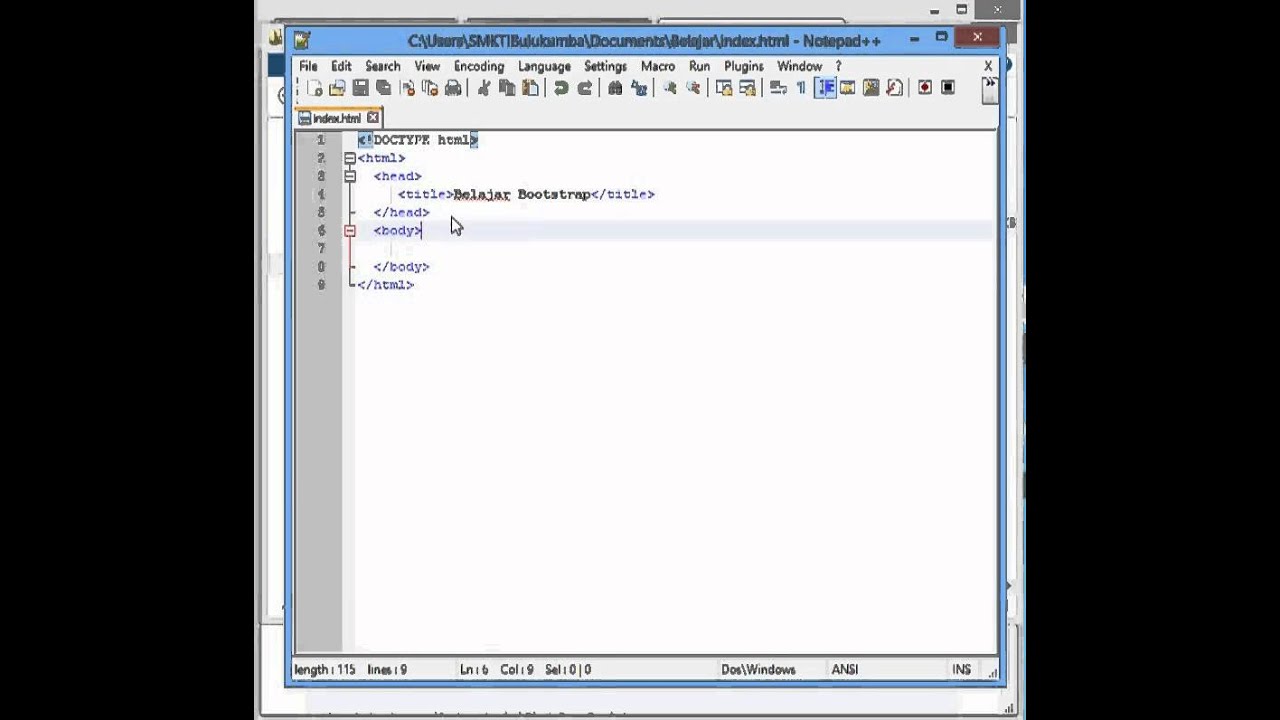 Tutorial Bootstrap Bahasa Indonesia #2 - YouTube