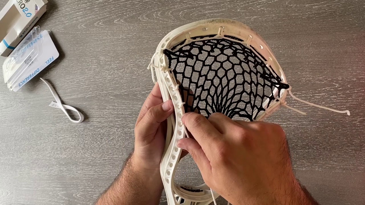 Tutorial: Mid-High Pocket Stringing Warrior Regulator X ECD Hero 2.0 Mesh - YouTube