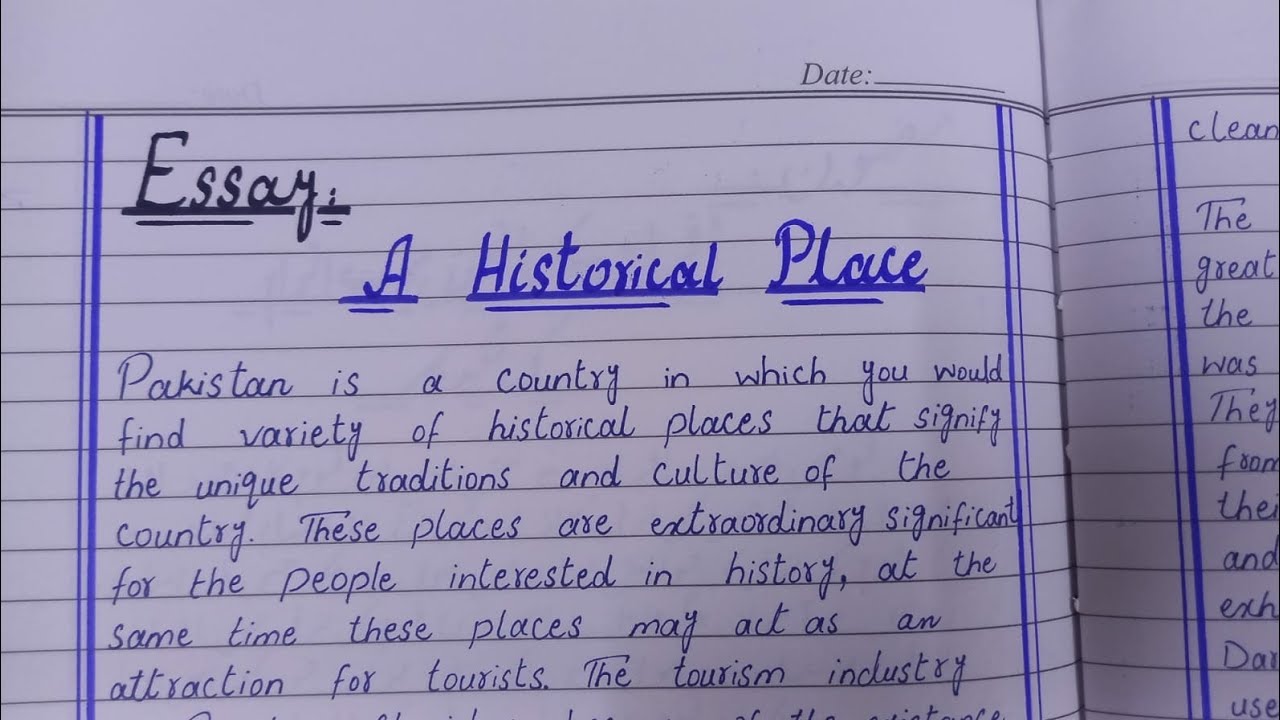 essay on visit to a historical place| historical place essay|| English ...