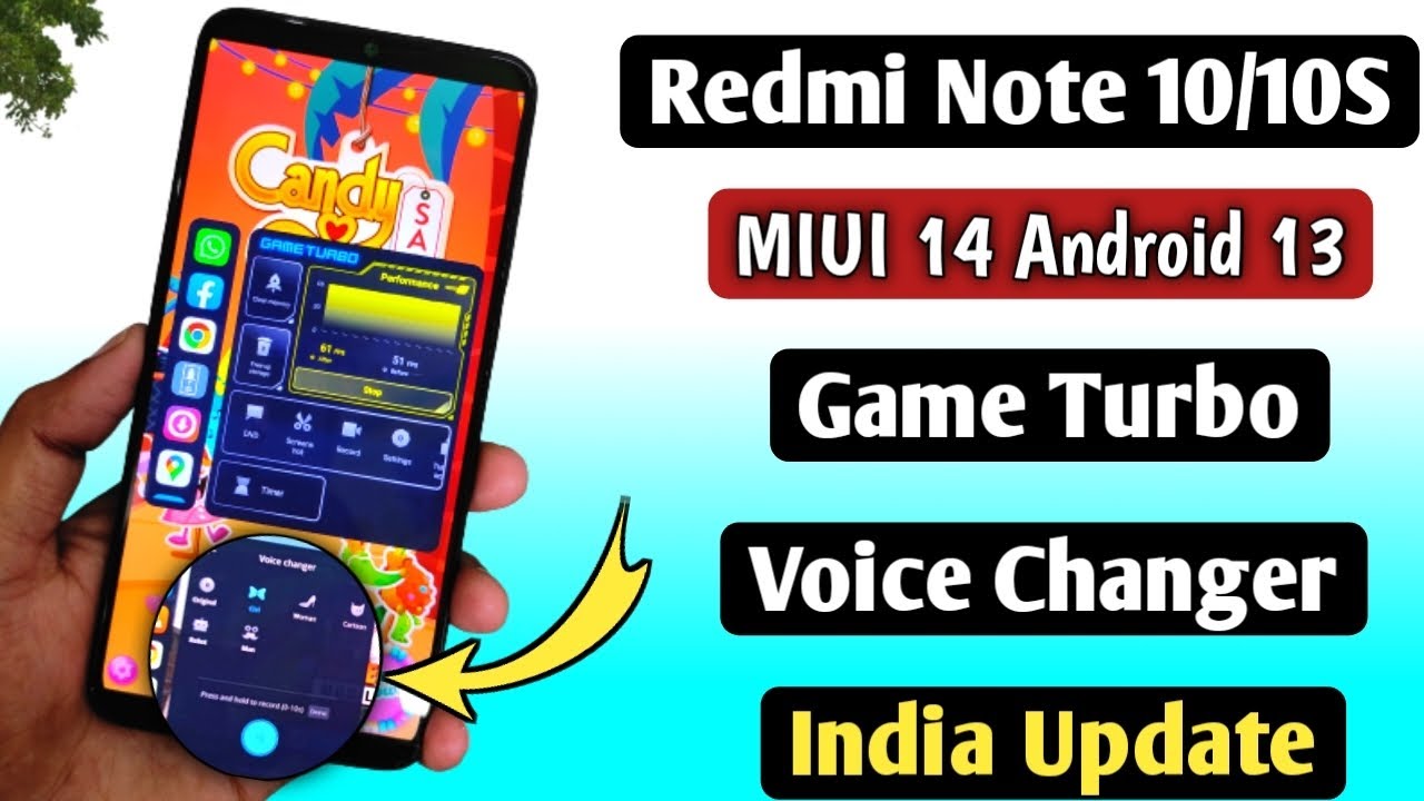 Redmi Note 10/10S Game Turbo Voice Changer In MIUI 14 Android 13 India ...