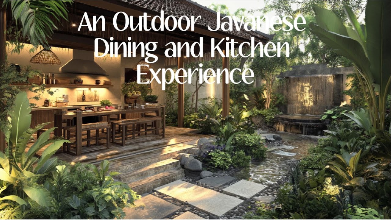 Nature and Tradition: An Outdoor Javanese Dining and Kitchen Experience ...