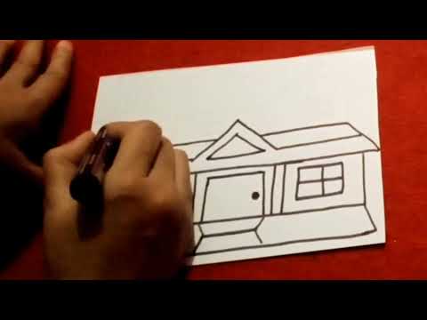 3D House Drawing, Colouring and Painting for kid's & Toddlers l How to ...