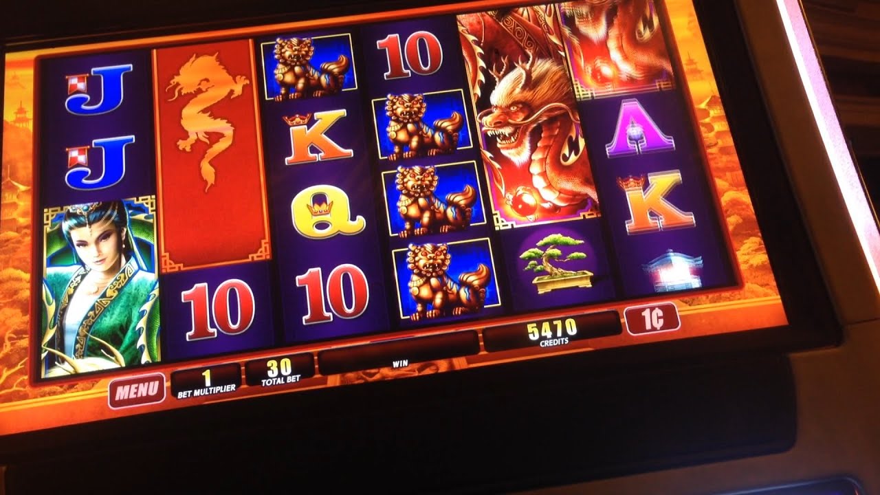1st Look - WMS' Wild Dragons slot machine bonus and live play - YouTube