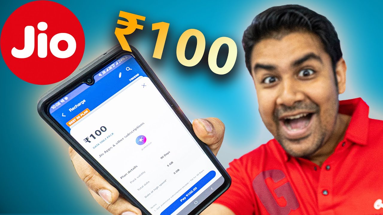 New Jio ₹100 Plan - 90 Days- 5GB / JioHotstar Plan Explained - YouTube