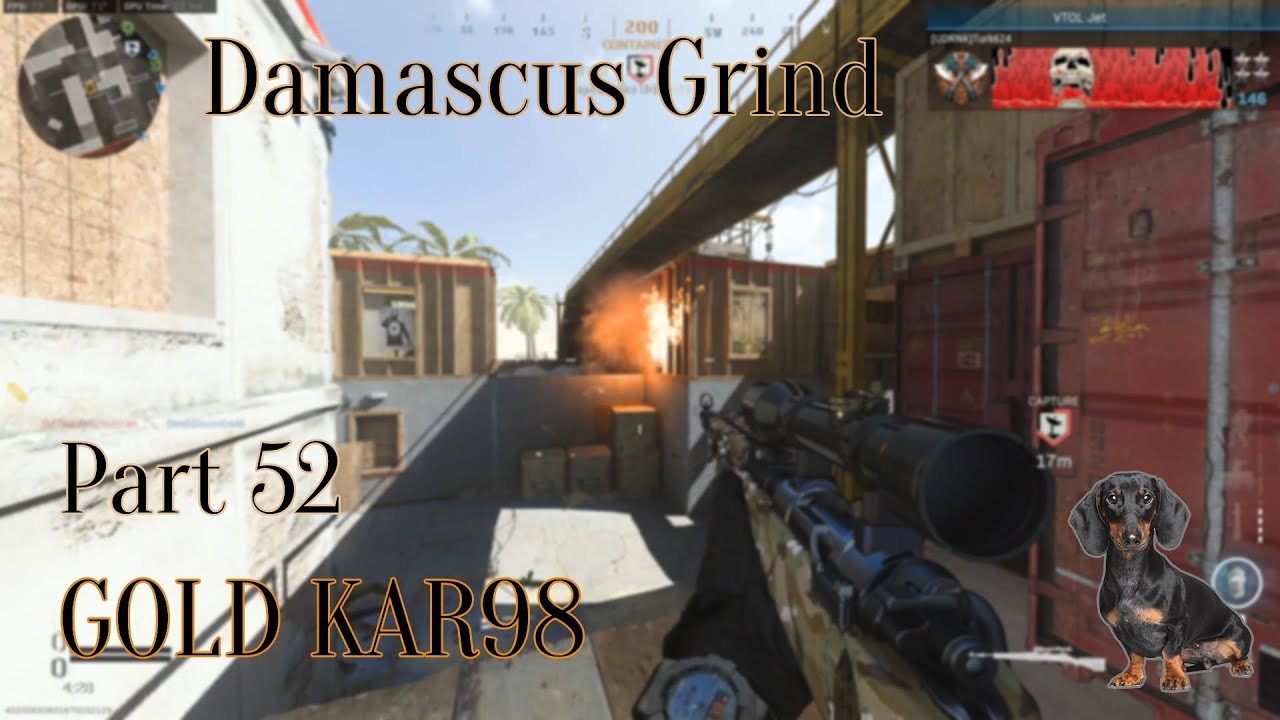 Damascus Grind 52 GOLD KAR98 - YouTube