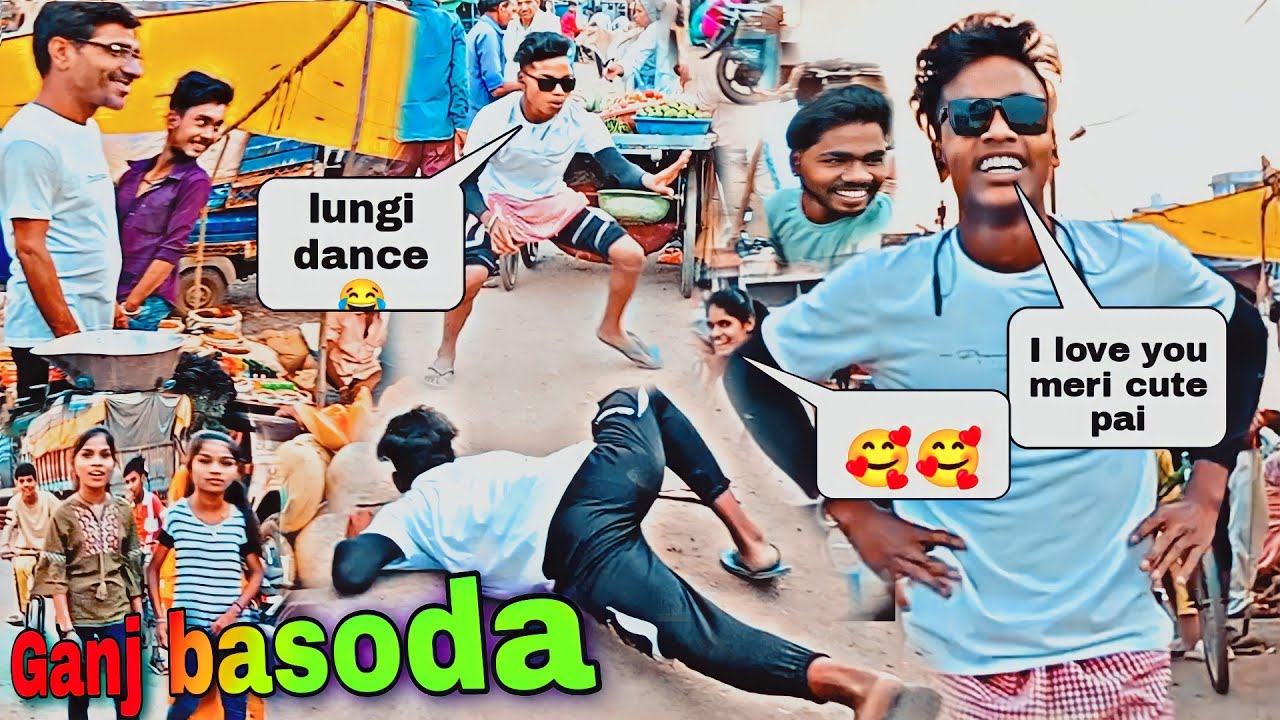 GANJ BASODA lUNGI DANCE,YE DUNIYA PITAL DI PUBLIC REACTION 🤣🤣# ...