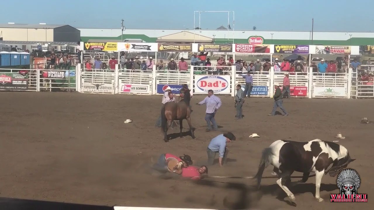 Delbert Wheeler Sr. Memorial Rodeo 2018 - Wild Horse Race - YouTube