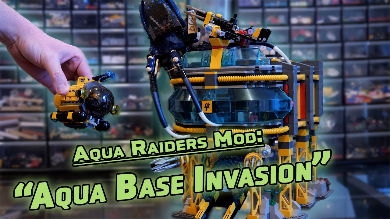 LEGO Aqua Raiders MOC: "Aqua Base Invasion 2.0" - YouTube