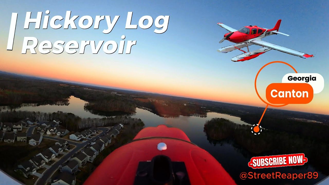 -Flying the FPV Cirrus Rc Float Plane Canton Reservoir- - YouTube