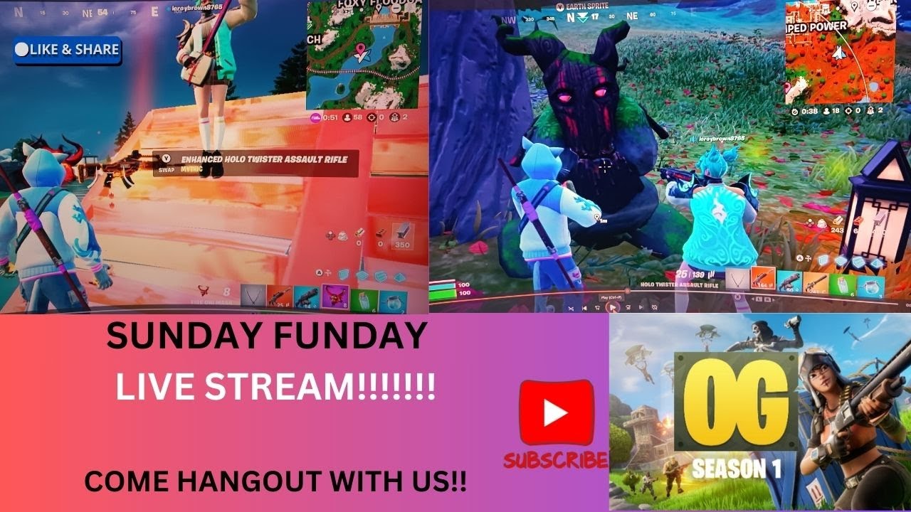 * FORTNITE CHAPTER 6 LIVE STREAM * SUNDAY FUNDAY!! - YouTube