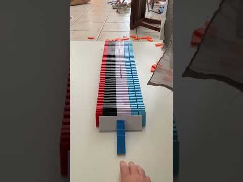 Huge domino field! - YouTube