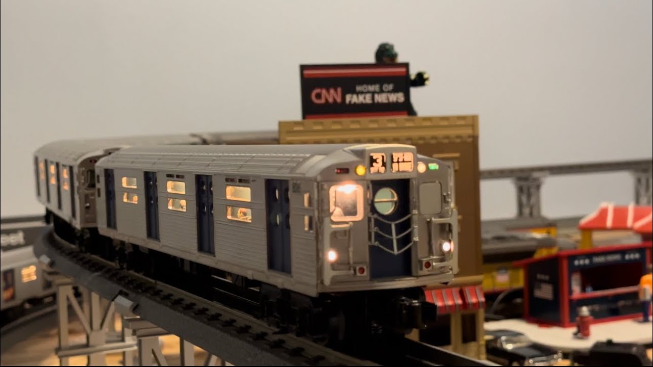 R34 Subway run on elevated line - YouTube