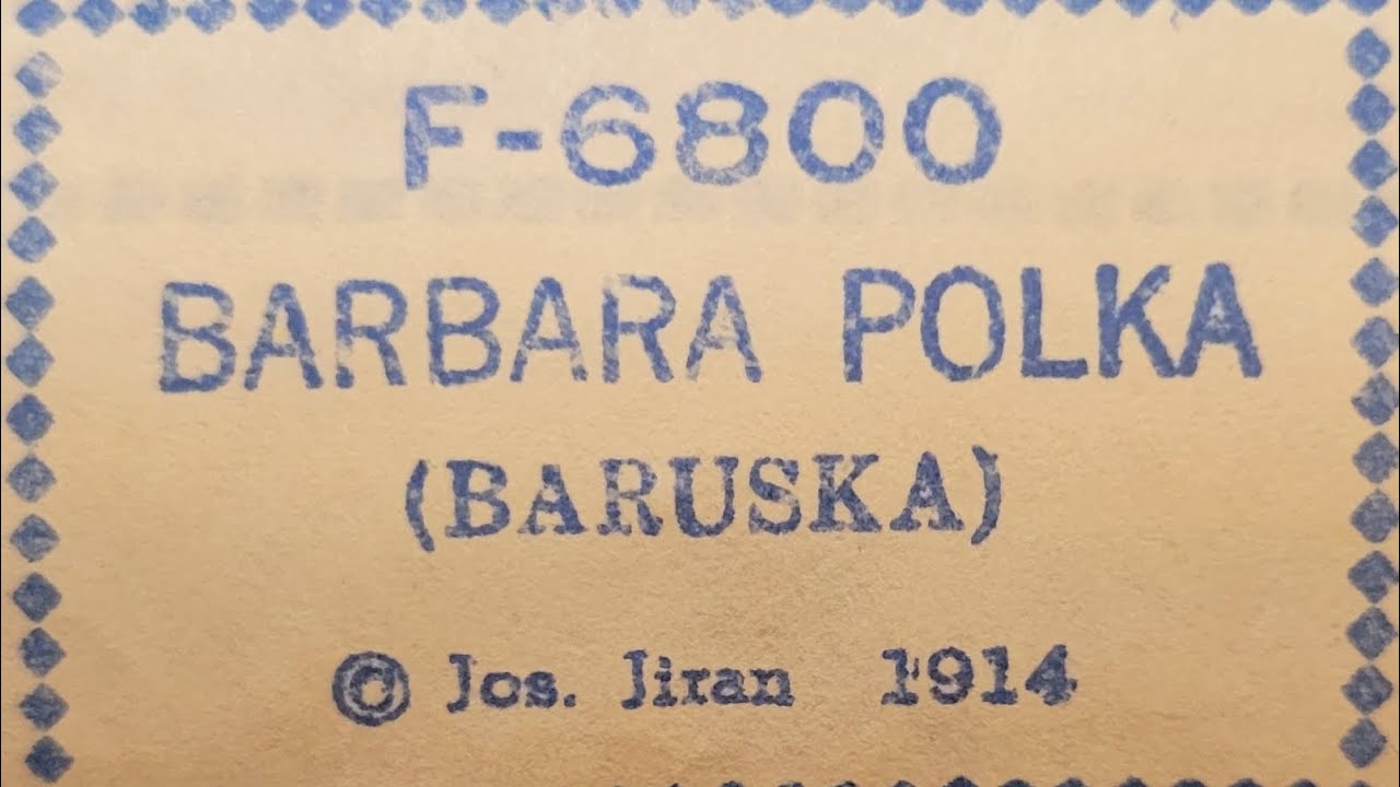 Barbara Polka - QRS Word Roll F-6800 - YouTube
