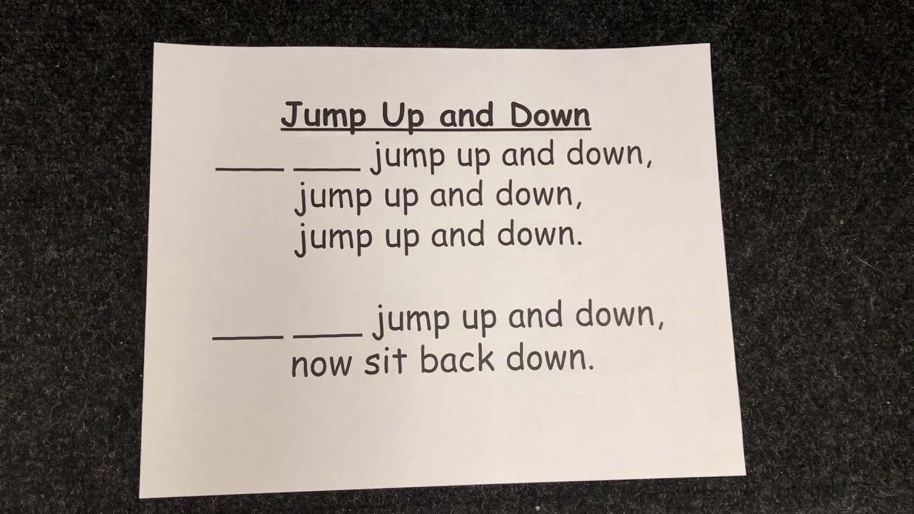 Jump Up And Down Song YouTube jump-up-and-down-song-youtube