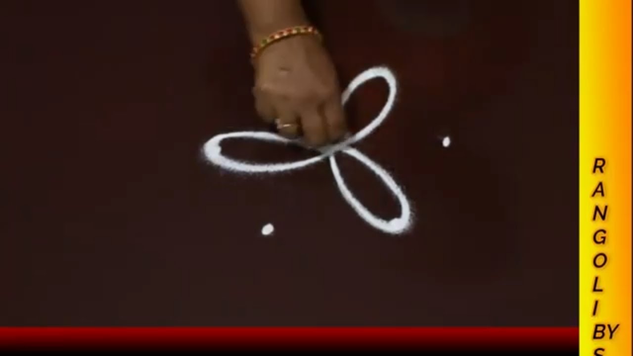 Easy rangoli with 3*2 dots | rangavalli muggulu by sunitha | easy ...